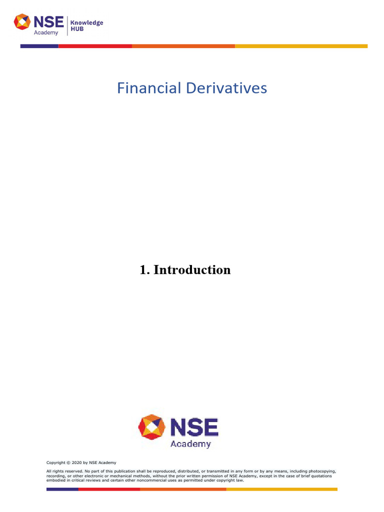 Understanding Financial Derivatives | PDF | Derivative (Finance) | Stocks