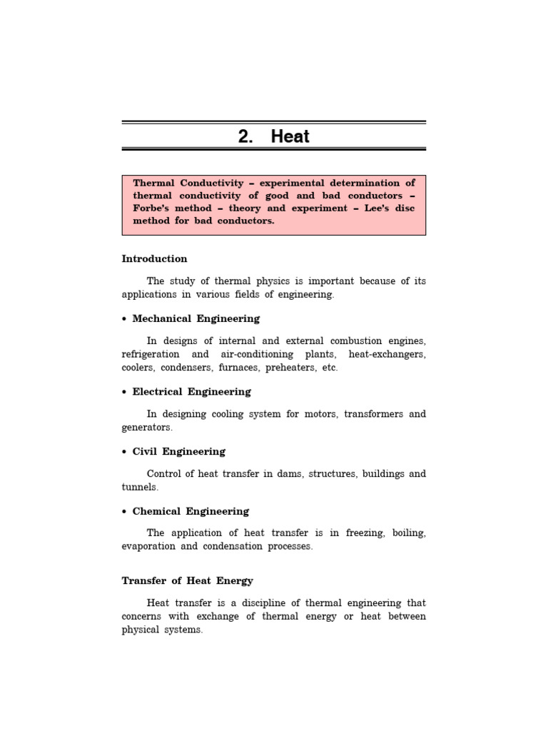 Heat | PDF | Thermal Conduction | Heat