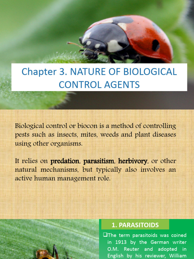 Nature of Biological Control Agents | Download Free PDF | Insects ...
