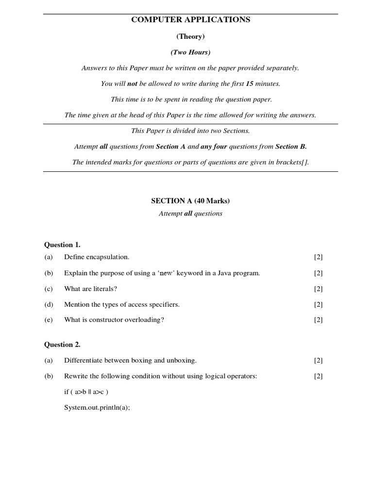 Comp App Practise 6 Papers | PDF | String (Computer Science) | Parameter (Computer Programming)