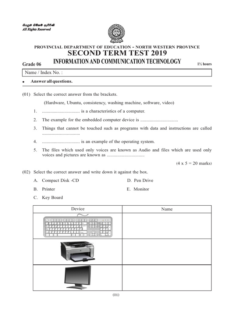 Grade 6_ ICT | Download Free PDF | Software | Operating System