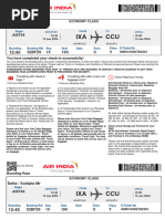 Air India Boarding Pass | PDF | Transport | Aviation