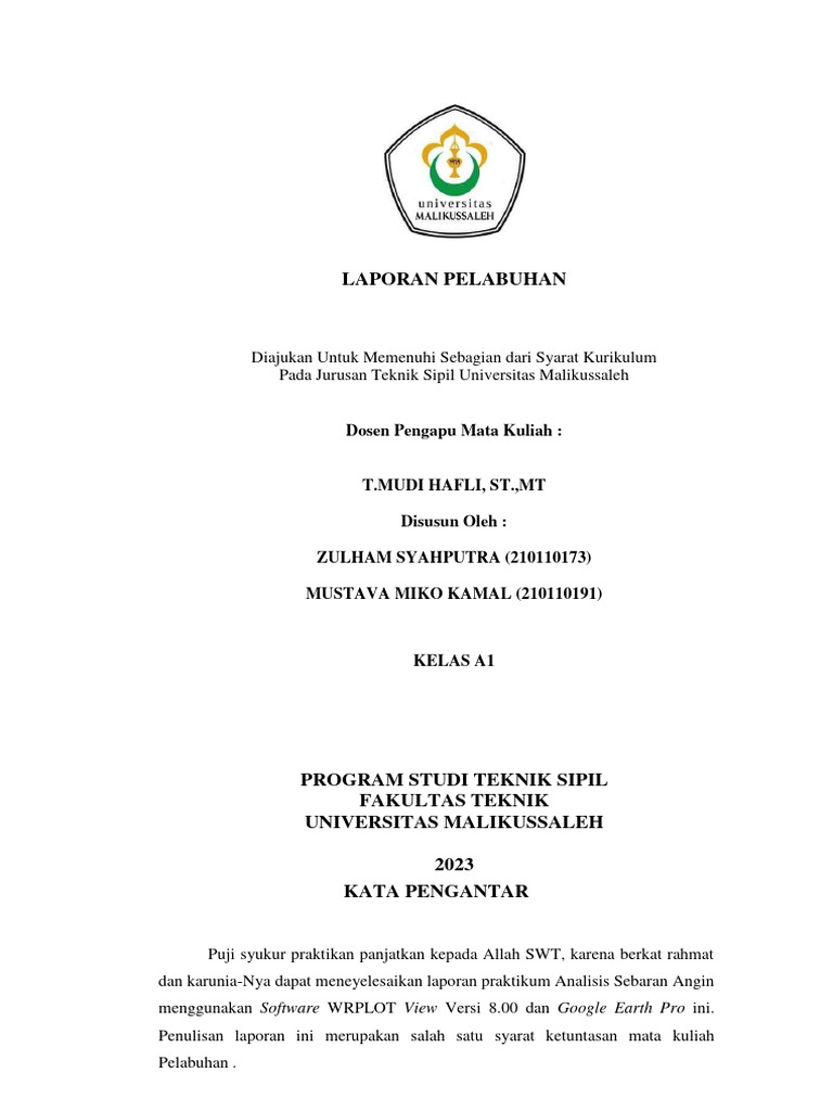 Laporan Pelabuhan Miko Dan Zulham.. | PDF