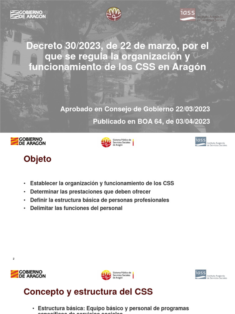 Decreto CSS 2023 | PDF | Trabajo Social