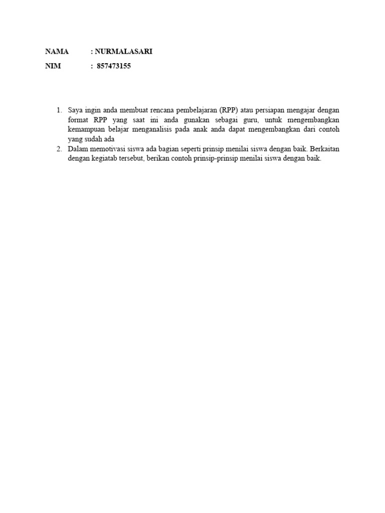 Nurmalasari Tugas I Perspektif Pendidikan | PDF | Karier & Perkembangan | Kesehatan Holistik