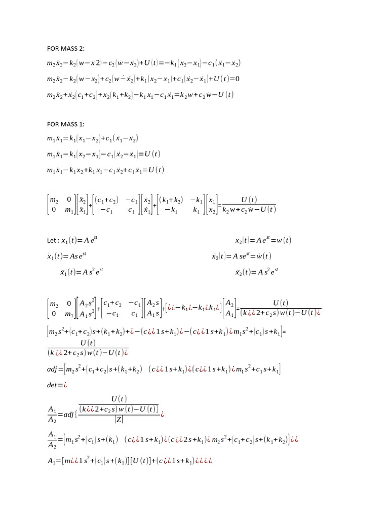 Vibrations Calcs. | PDF