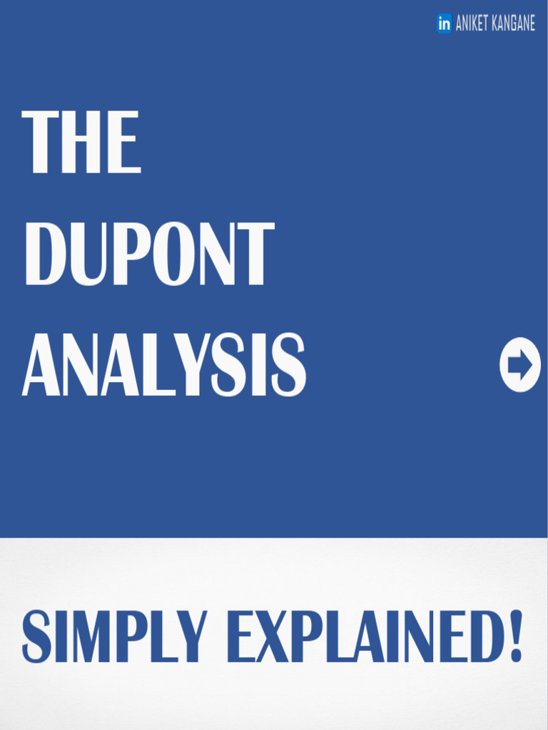 Understanding DuPont Analysis Simplified | PDF | Return On Equity ...