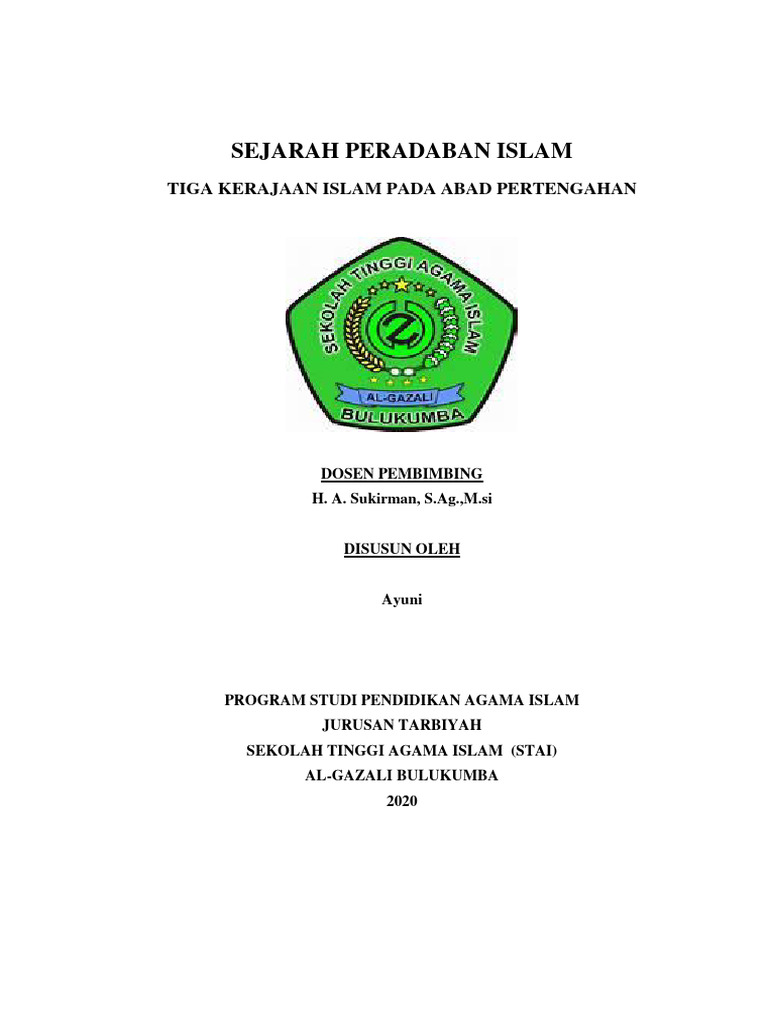 Tiga Kerajaan Islam Abad Pertengahan | PDF | Sejarah