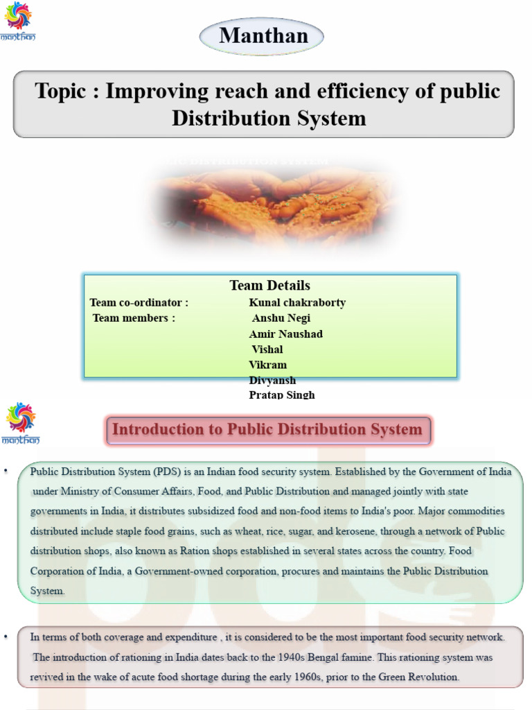 Dokumen - Tips PPT On Public Distribution System of India | PDF ...