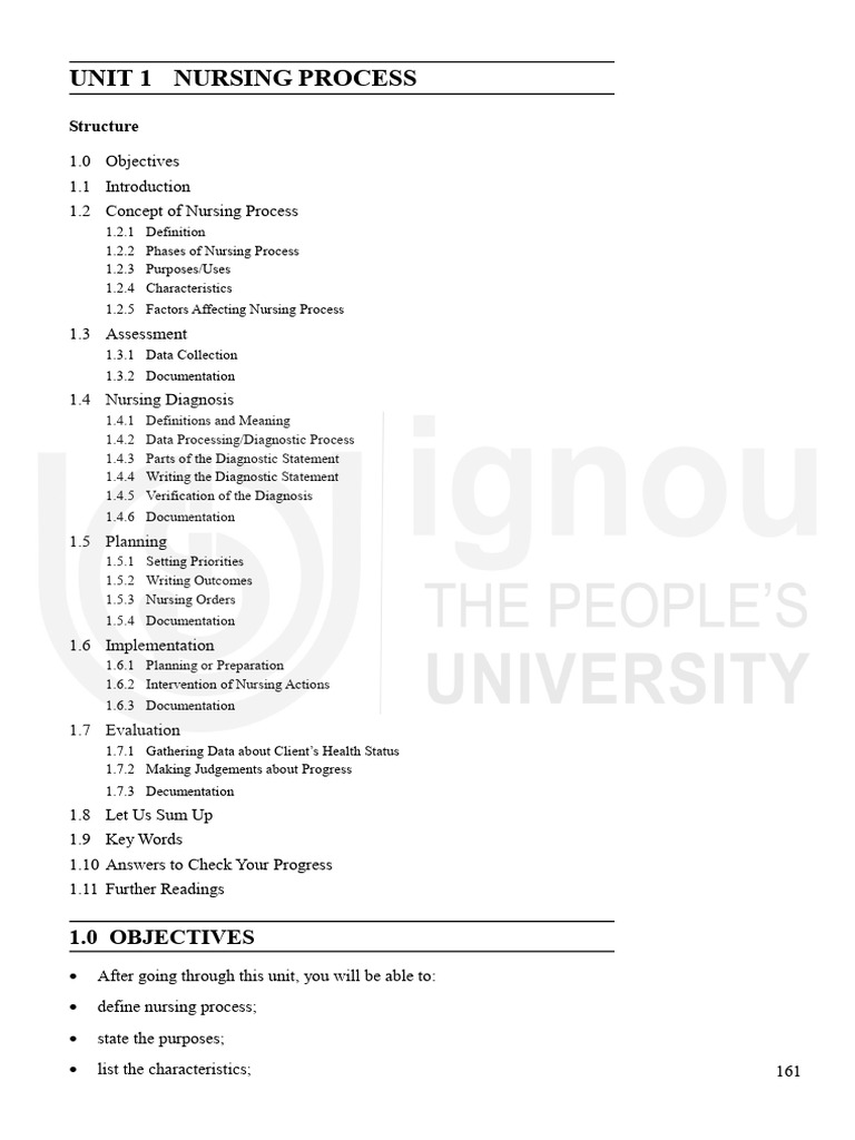 Unit 1 | PDF | Medical Diagnosis | Nursing