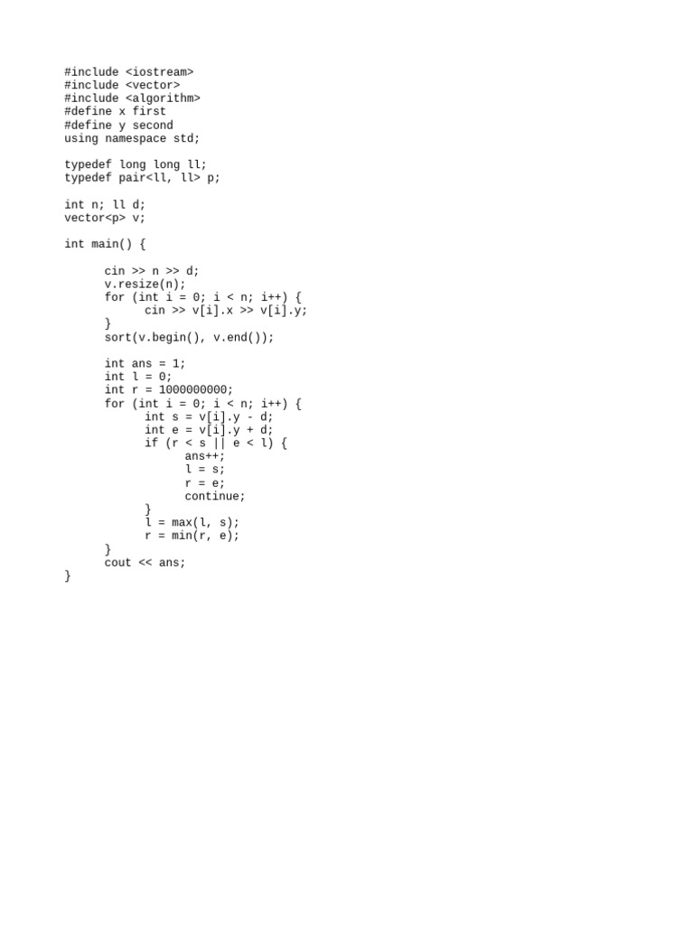 C++ Algorithm for Interval Counting | PDF