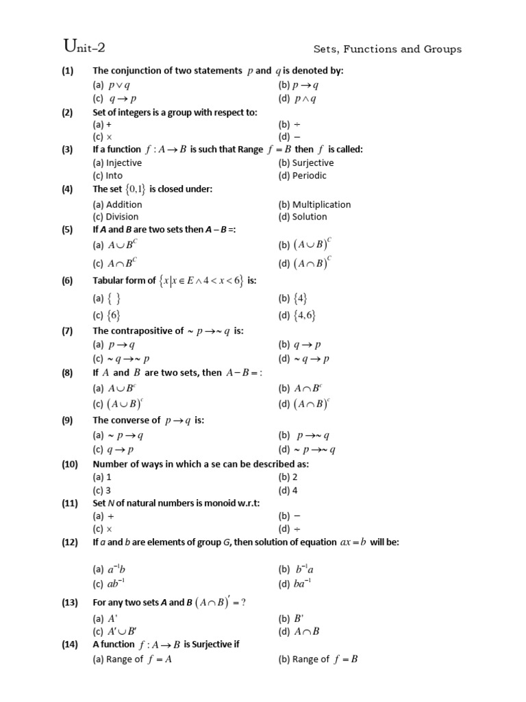 Chap 2 | PDF | Function (Mathematics) | Mathematical Logic