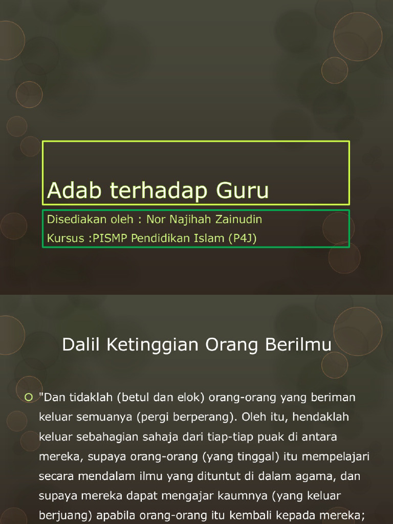 adab-terhadap-guru-beserta-dalil | PDF