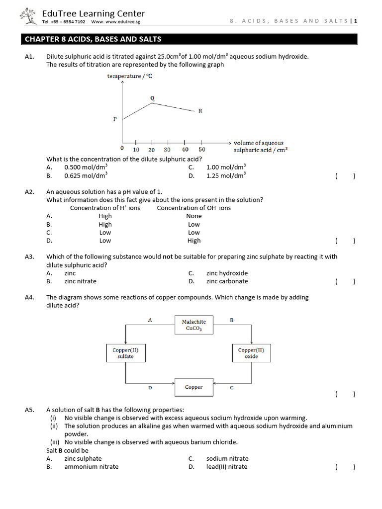 S_Chapter 8 Acids Bases and Salts | PDF | Acid | Hydroxide