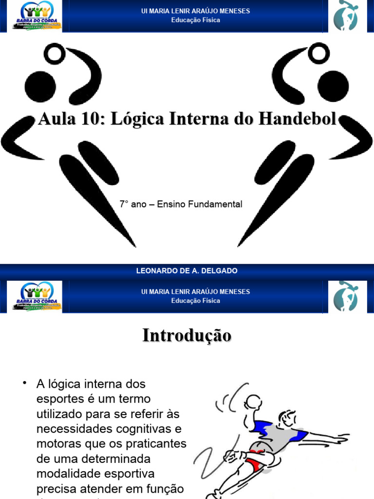 Aula 10 Logica Interna Do Handebol 2024 | PDF | Esportes atléticos ...