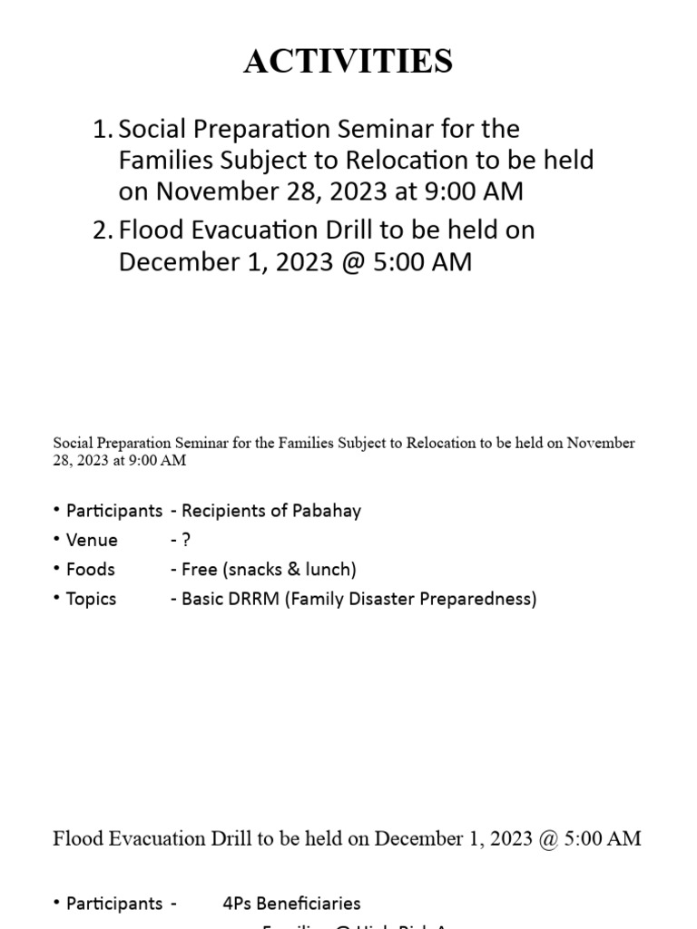 Conducting a Community Drill | Download Free PDF | Emergency Management ...