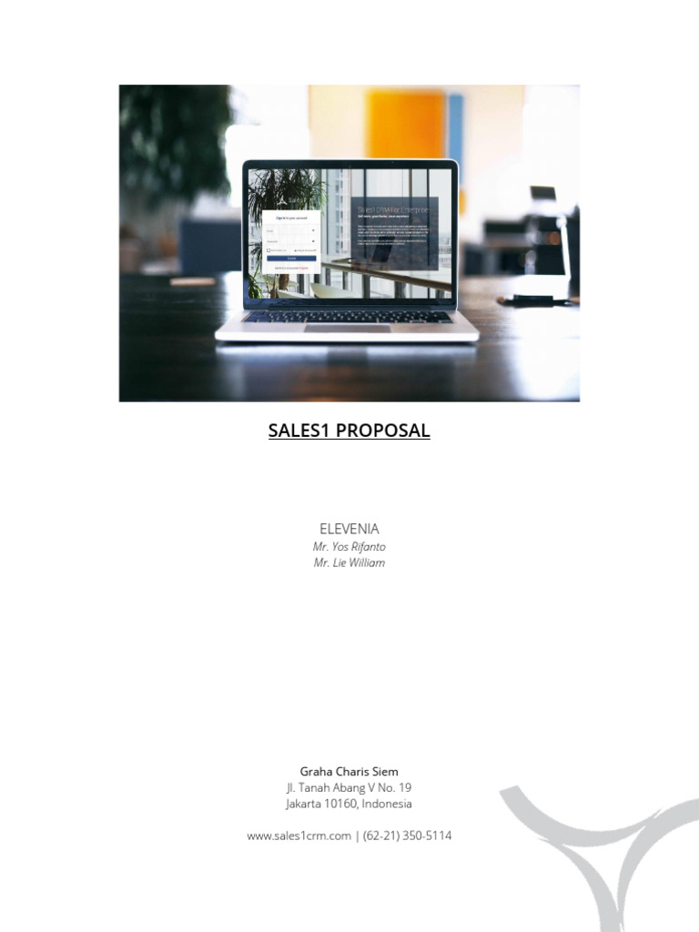 (PROPOSAL) ELEVENIA.v1 | PDF | Customer Relationship Management | Cloud Computing