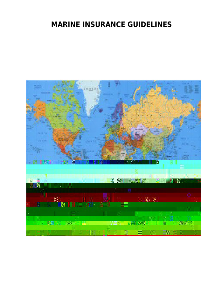 Marine Insurance Guidelines | PDF | Insurance | Cargo