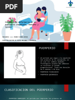 Puerperio Tardío | PDF | Parto | Periodo posparto