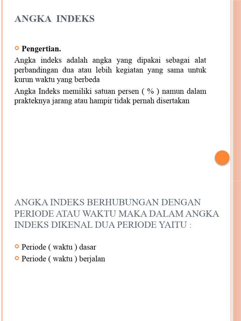 6 Angka Indeks | PDF