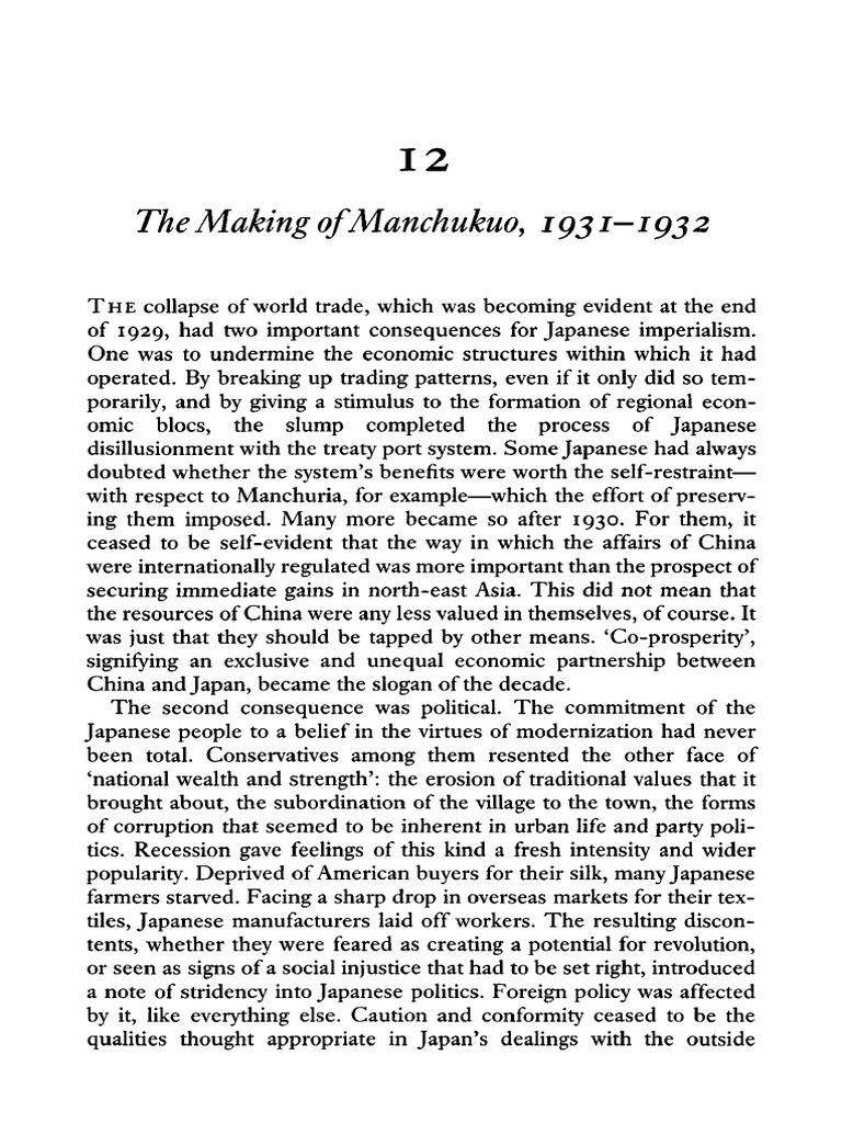 Japanese Imperialism 1894-1945 | PDF | Empire Of Japan | Manchuria
