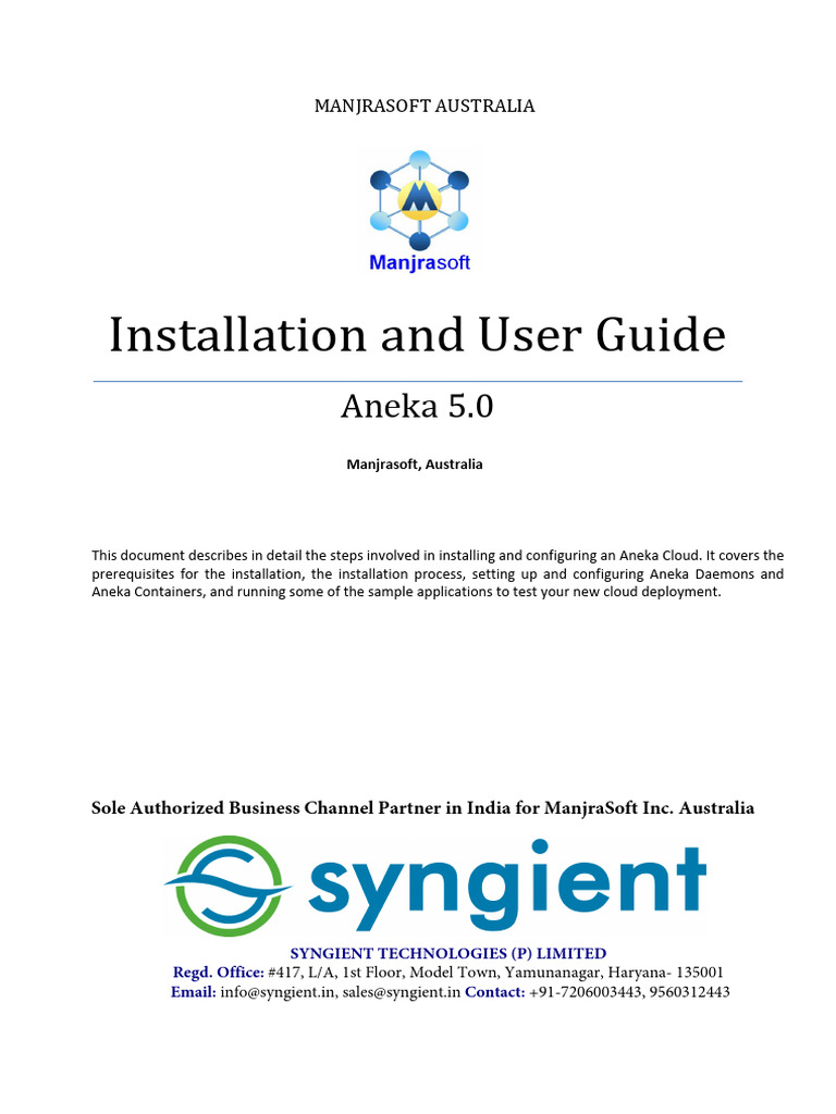 Aneka User Manual&Instl Guide 5.0 | PDF | Installation (Computer ...