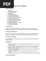 Sample Purchase Manual and Procedures | PDF | Procurement | Supply Chain