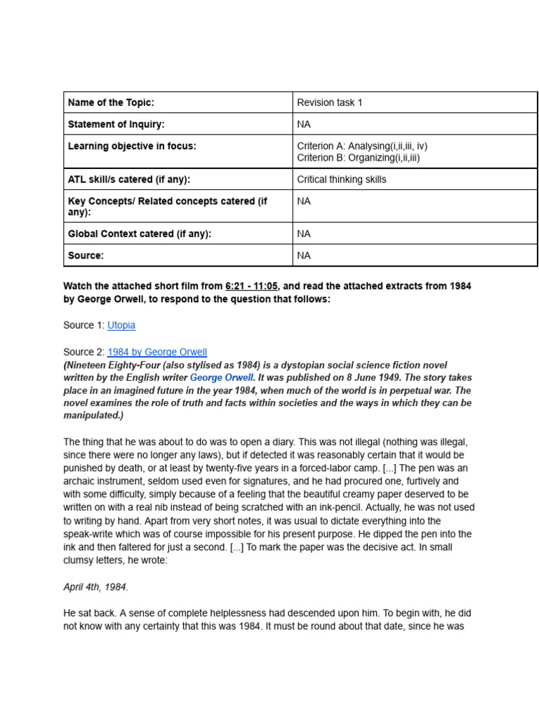 Compare and contrast sources | PDF