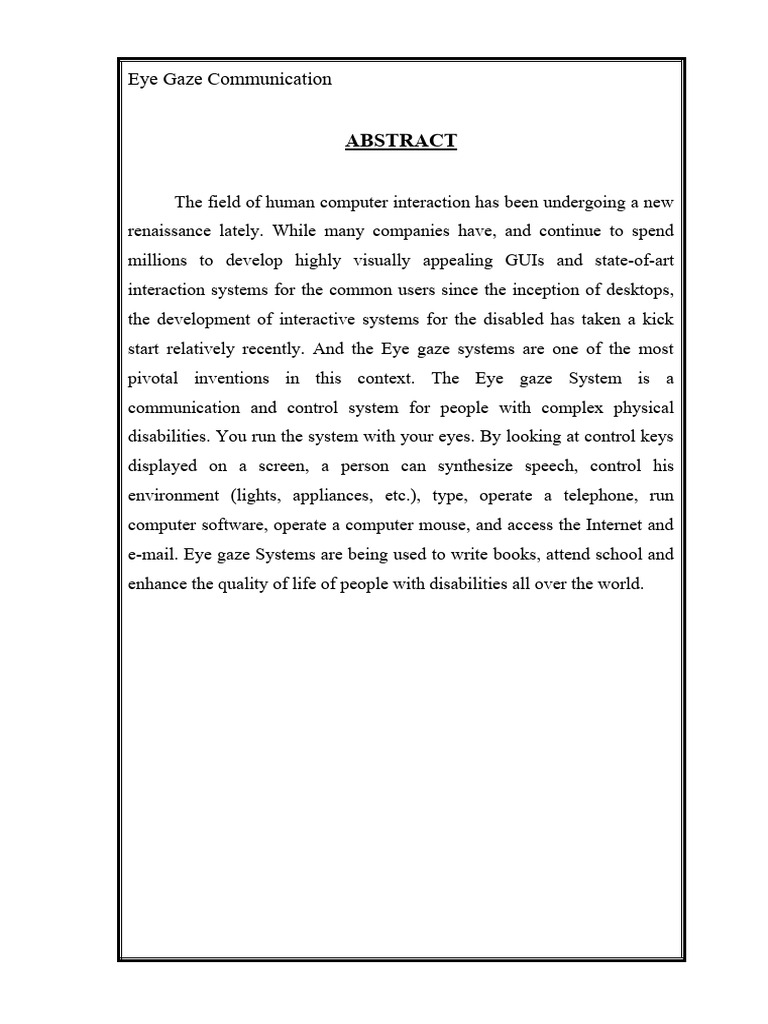 Eye Gaze Communication System 479 KXMCaAi | PDF | Computer Keyboard ...