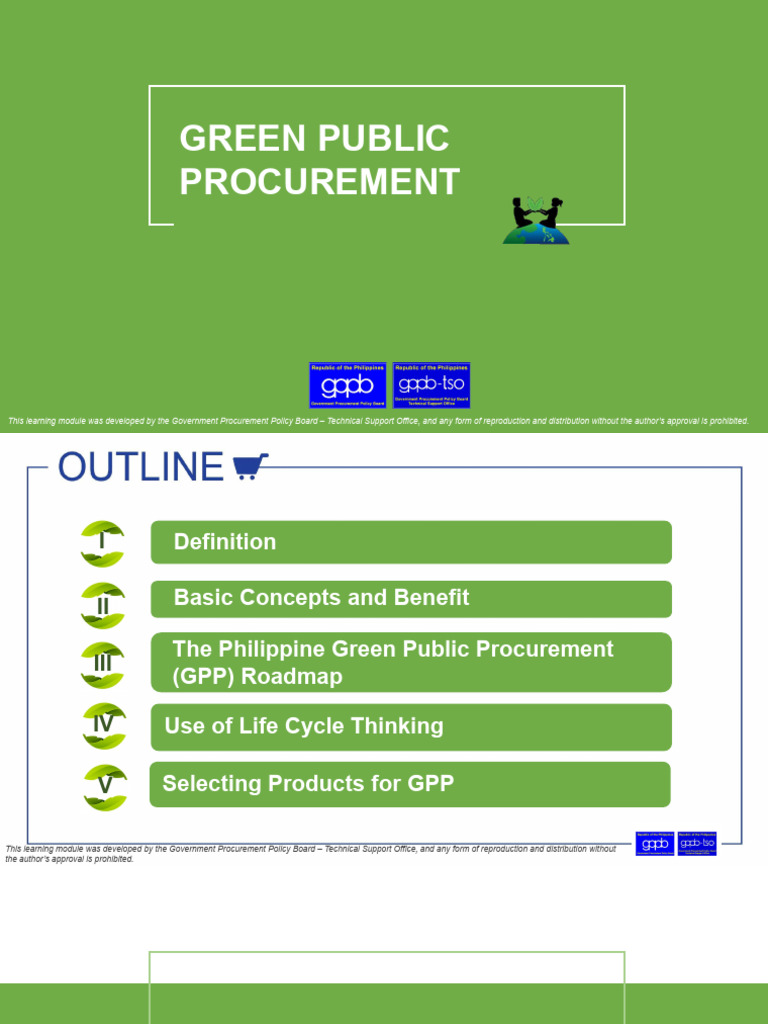 B13 - Green Public Procurement | PDF | Life Cycle Assessment | Procurement