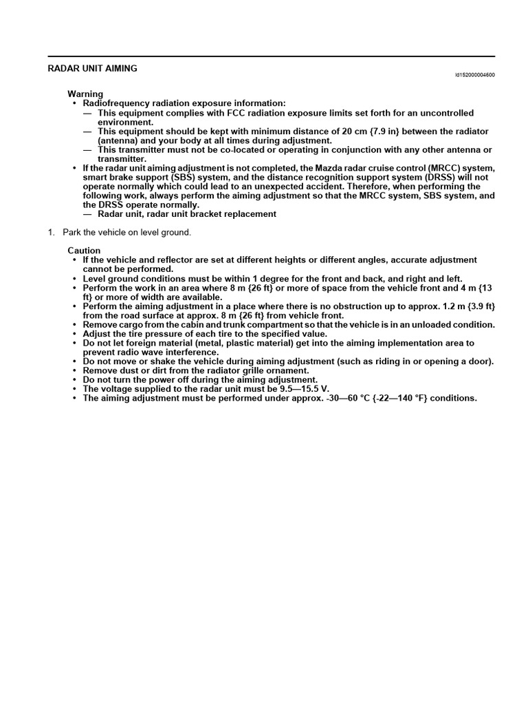 Radar Unit Aiming | PDF | Radar | Reflection (Physics)