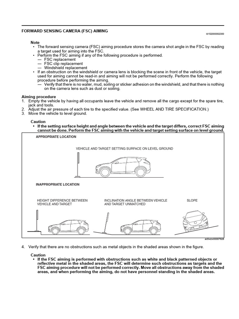 FSC - Aiming Procedure | PDF | Camera