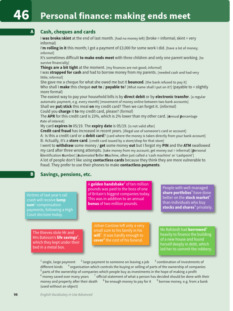 Personal Finance | PDF | Credit Card | Cheque