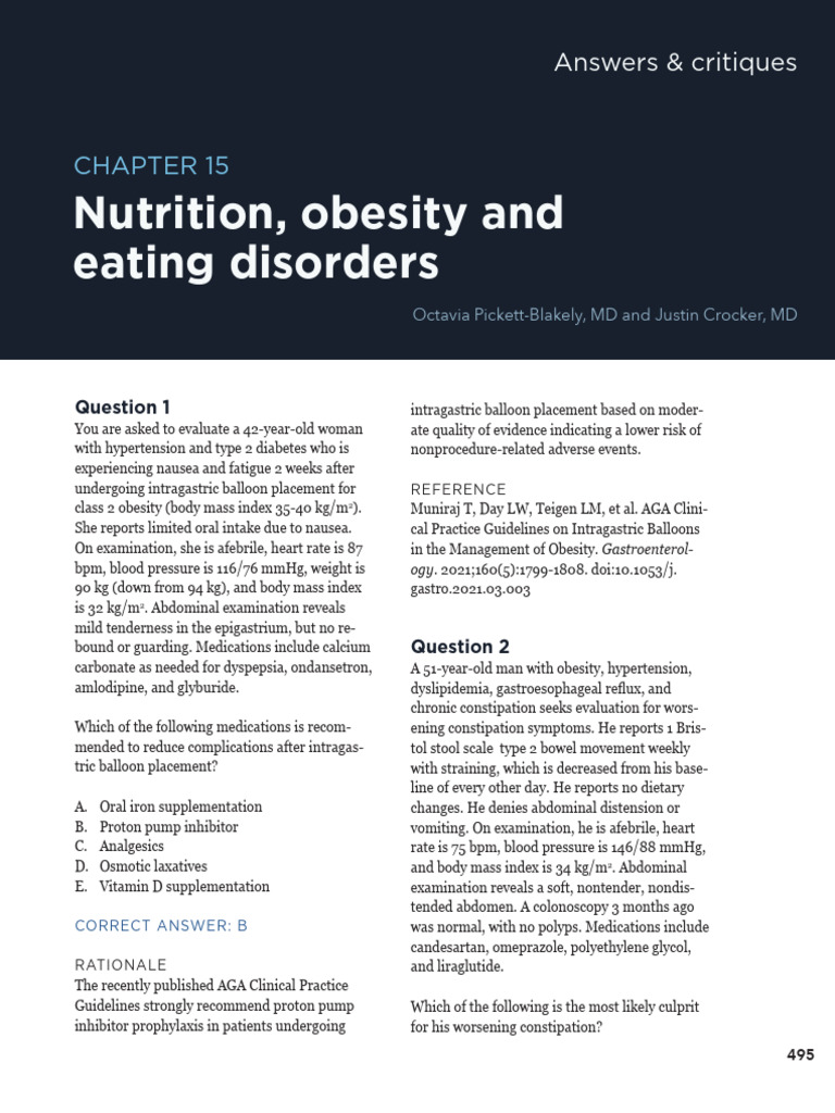 AGA-DDSEP-10-Chapter-15-QA-1654540084306 2 | PDF | Crohn's Disease ...