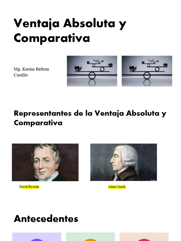 Clase 4 Ventaja Absoluta Y Comparativa Descargar Gratis Pdf 5612