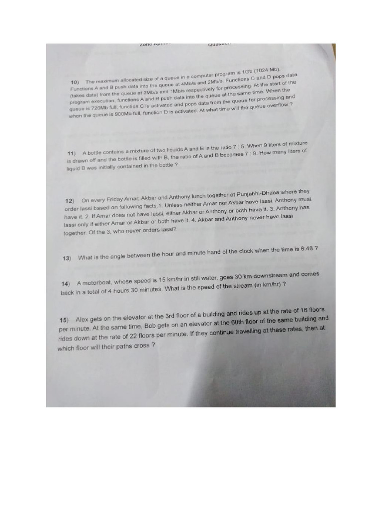 Zoho First Round | PDF