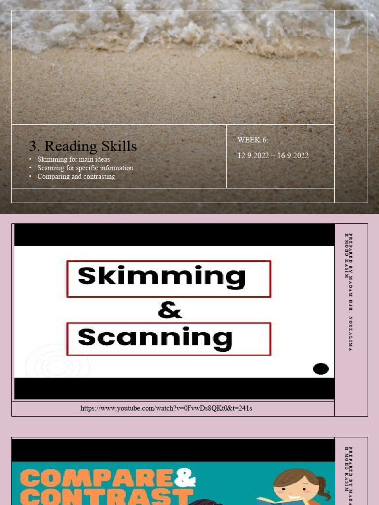 GEEC1052 WEEK 6 A Reading Skills | PDF | Speed Reading | Cognitive Psychology