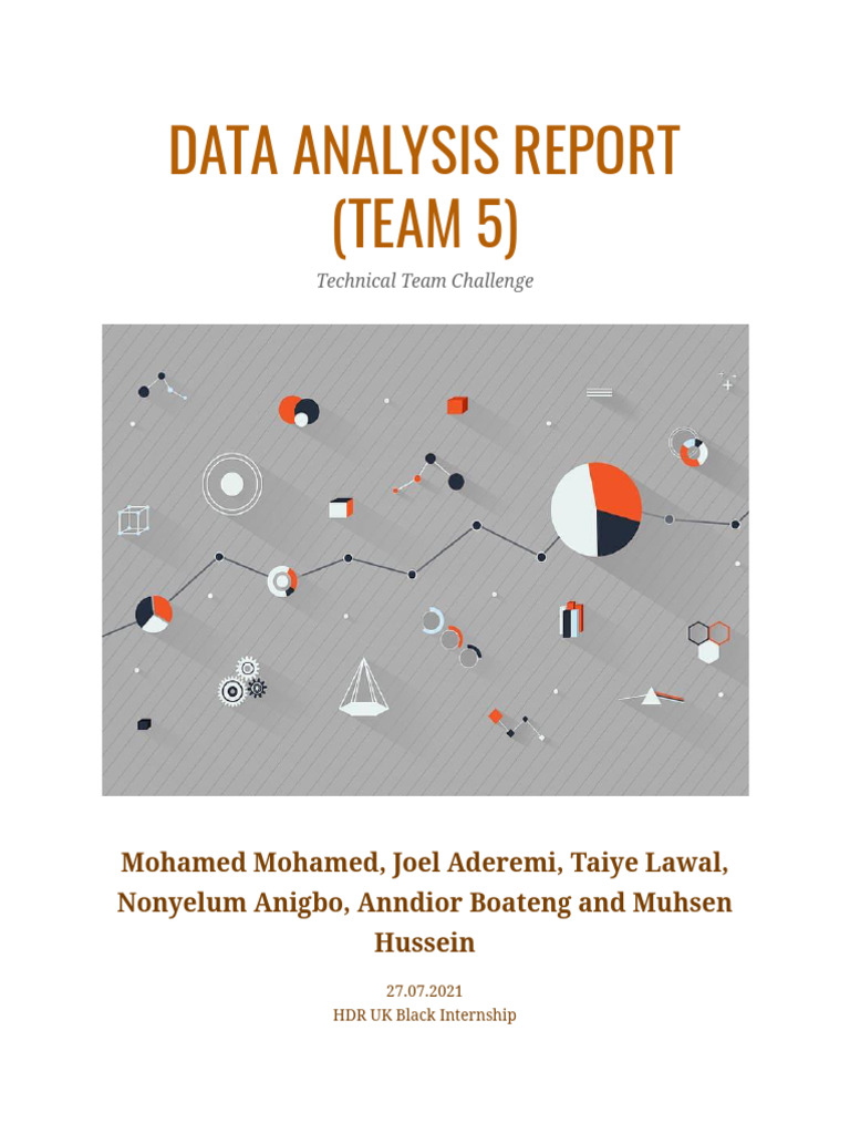 Data Analysis Report Team 5 | PDF | Coefficient Of Determination | Mean ...