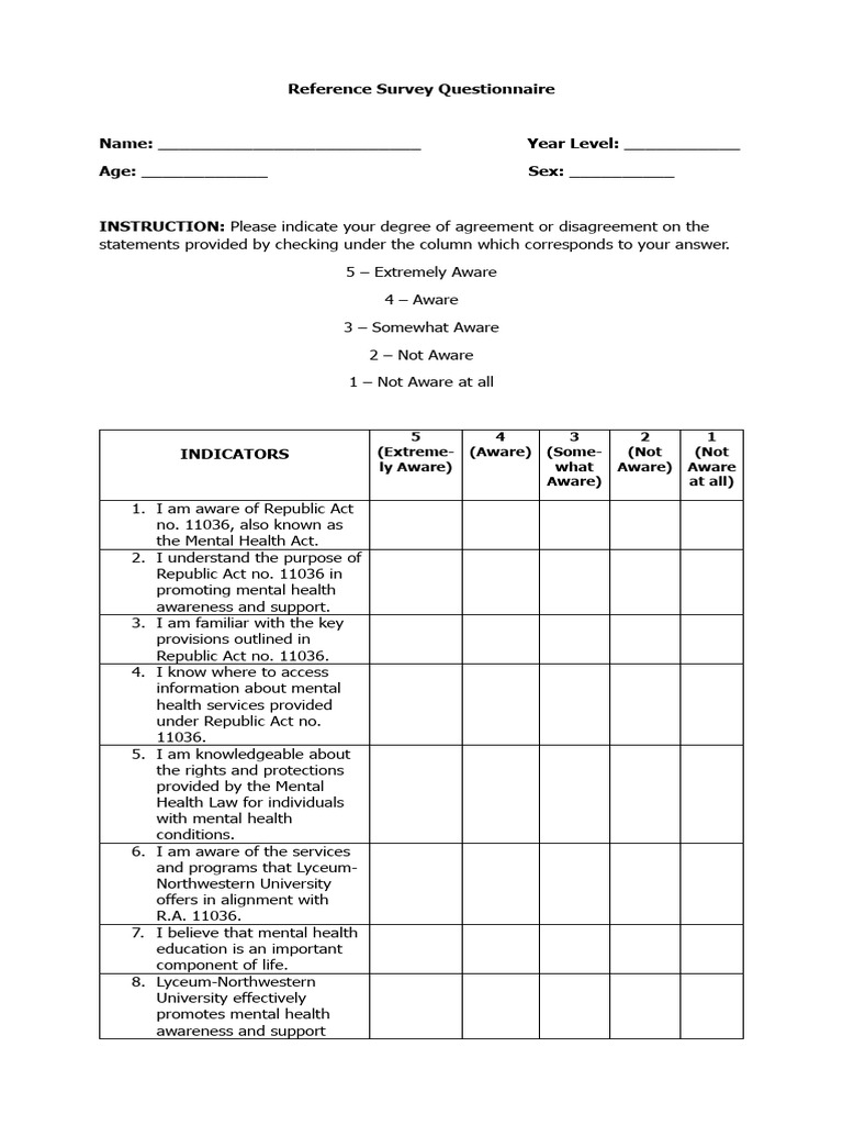 levels_questionnaire | PDF