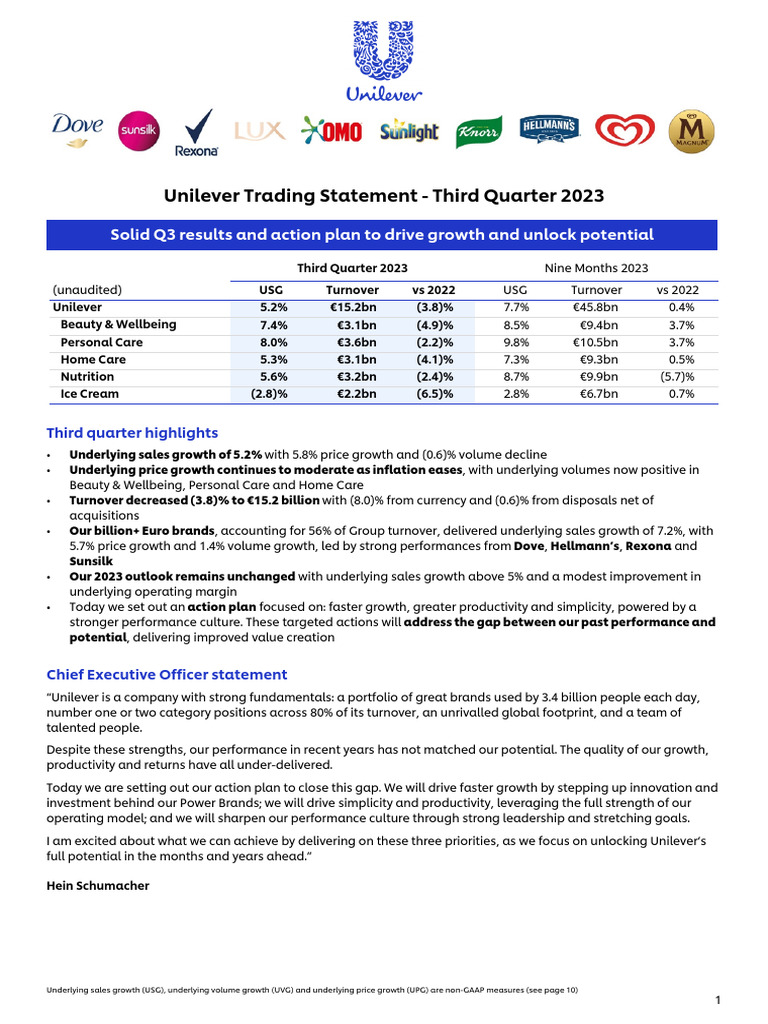 Ir q3 2023 Full Announcement | PDF | Dividend | Risk
