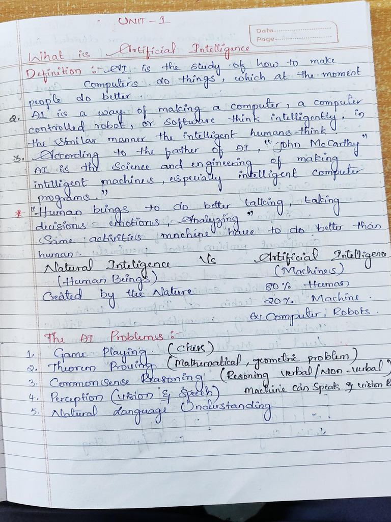 AI UNIT-1 | PDF