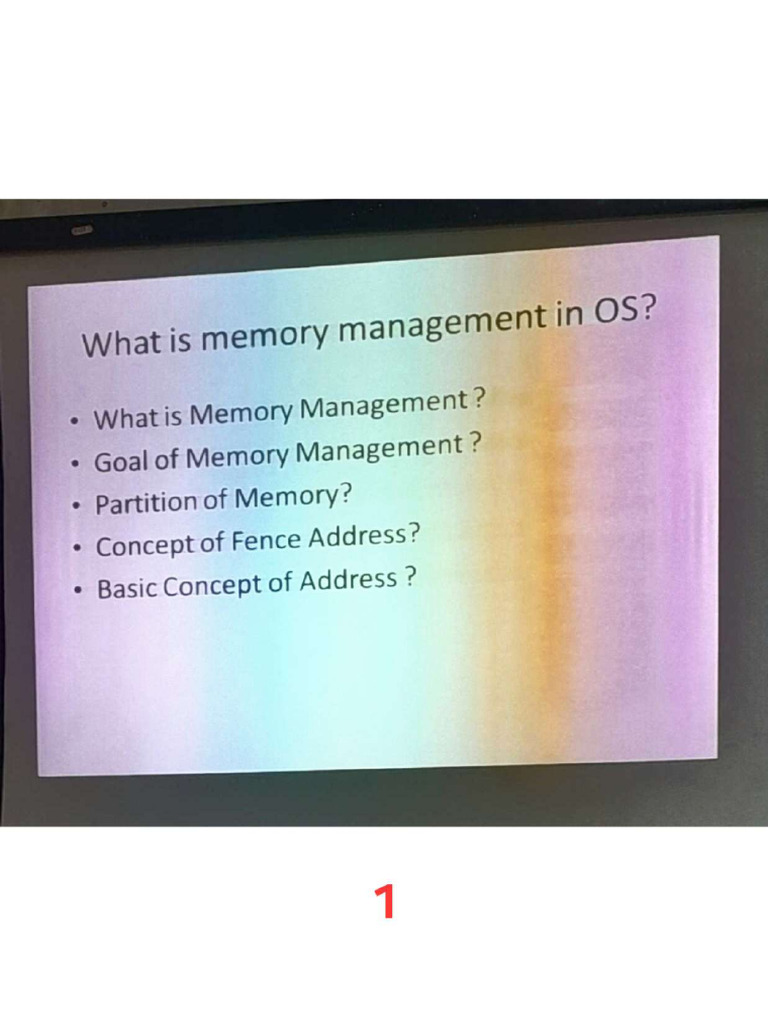 OS (Unit-3) - Memory Management | PDF OS (Unit-3) - Memory Management | PDF