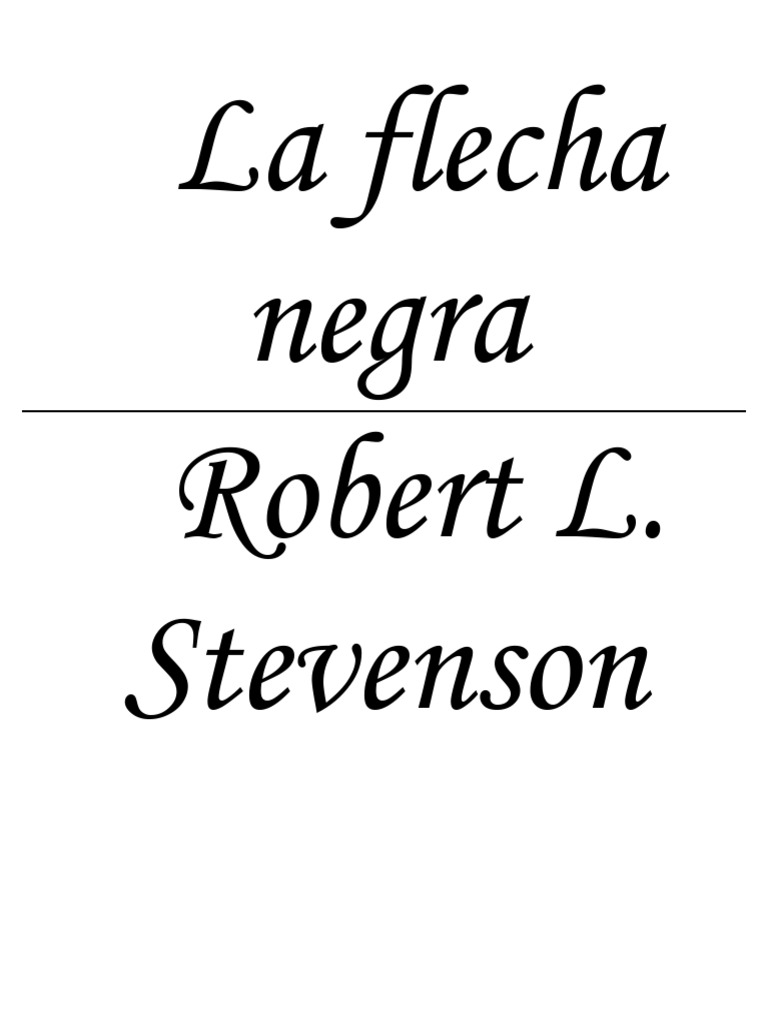 Robert Louis Stevenson - Flecha Negra - V1.0 | Descargar gratis PDF ...