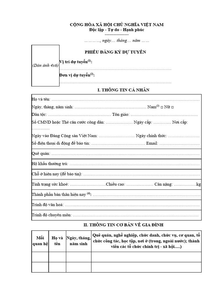 Phieu Dang Ky Du Tuyen Pdf