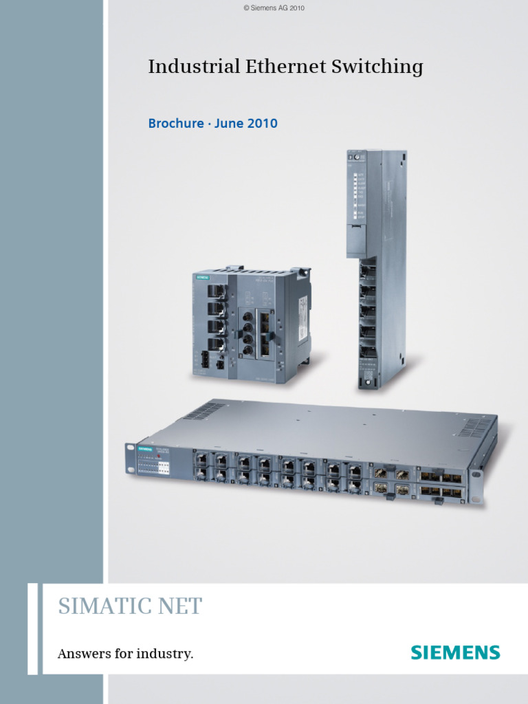 RKC Instrument Simatic Net Industrial Ethernet Brochure June 2010 | PDF ...