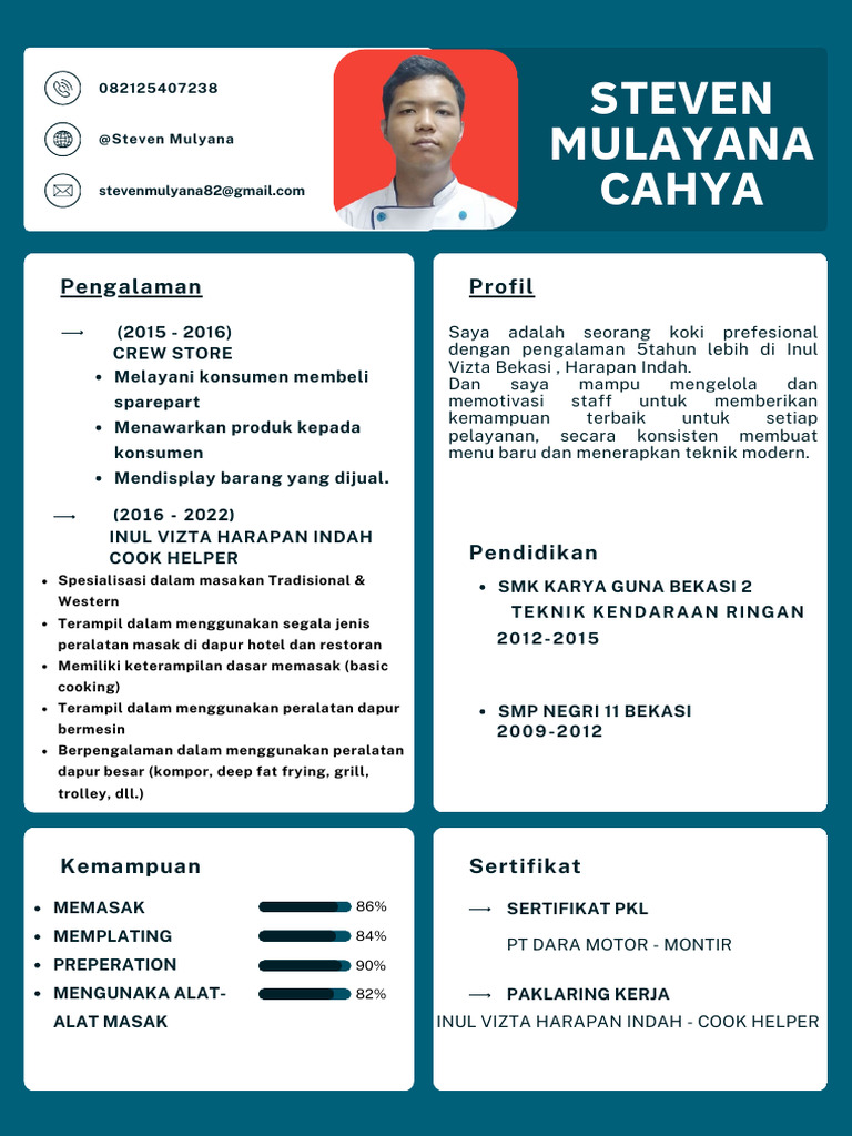 CV Steven Mulyana C | PDF