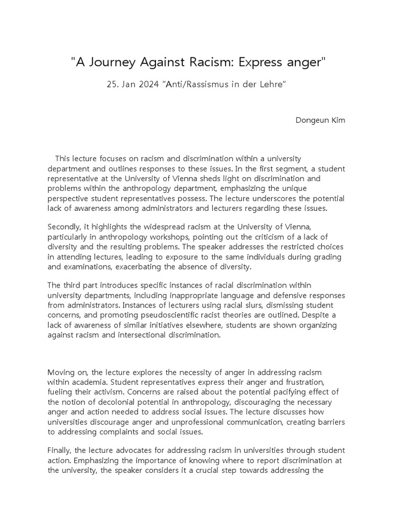 0125 protocoll | PDF | Racism | Discrimination & Race Relations