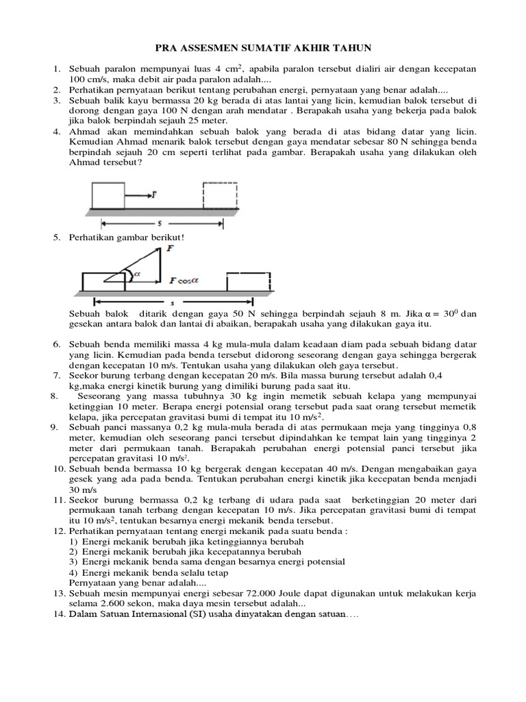 Latihan Soal Asat 2024 | PDF | Sains & Matematika