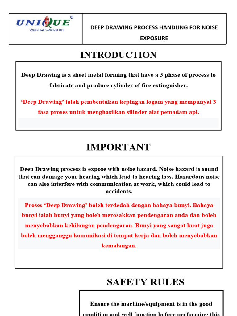 Deep Drawing Process Handling For Noise Exposure | PDF