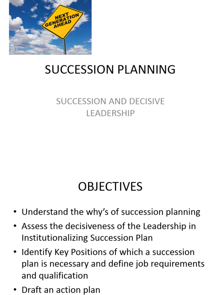 SUCCESSION PLANNING PRESENTATION | Download Free PDF | Leadership ...